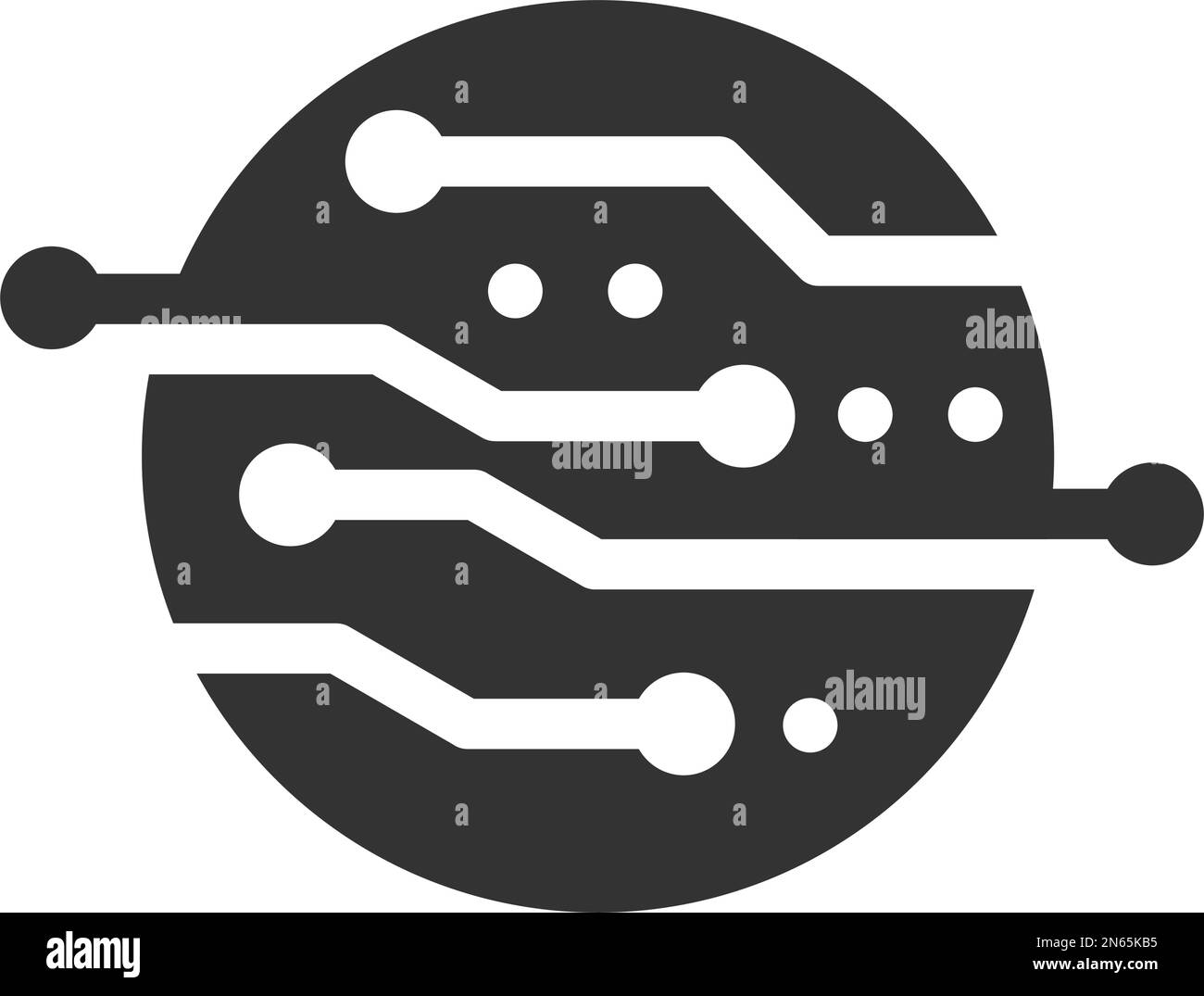 Technology logo template Icon Illustration Brand Identity.Isolated and ...
