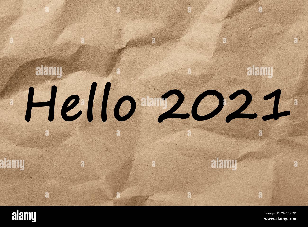 Hello 2021 new year text hi-res stock photography and images - Alamy