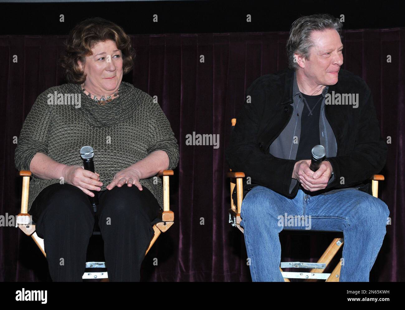 Margo Martindale, left, and Chris Cooper attend AARP's Movies for ...