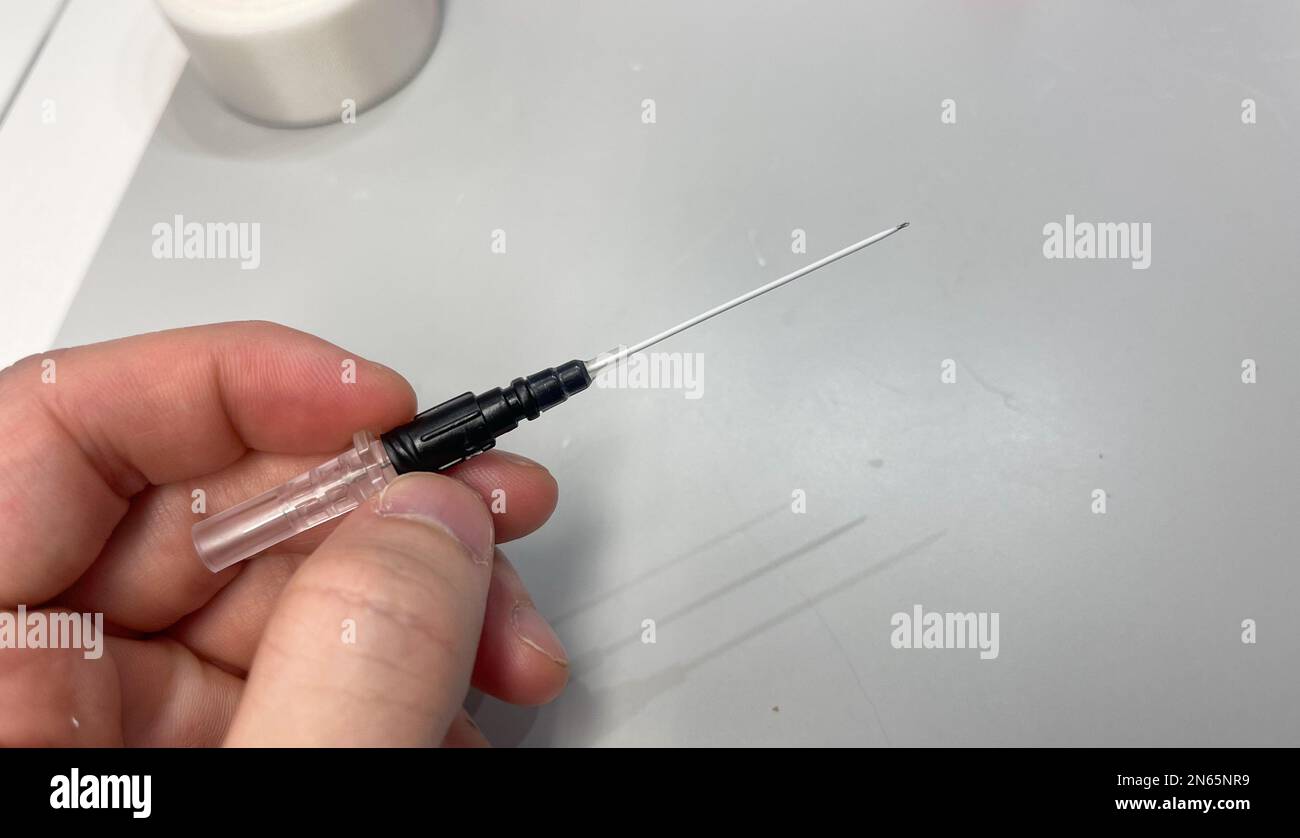 Hospital Drug Medications propofol and blood syringe Stock Photo - Alamy