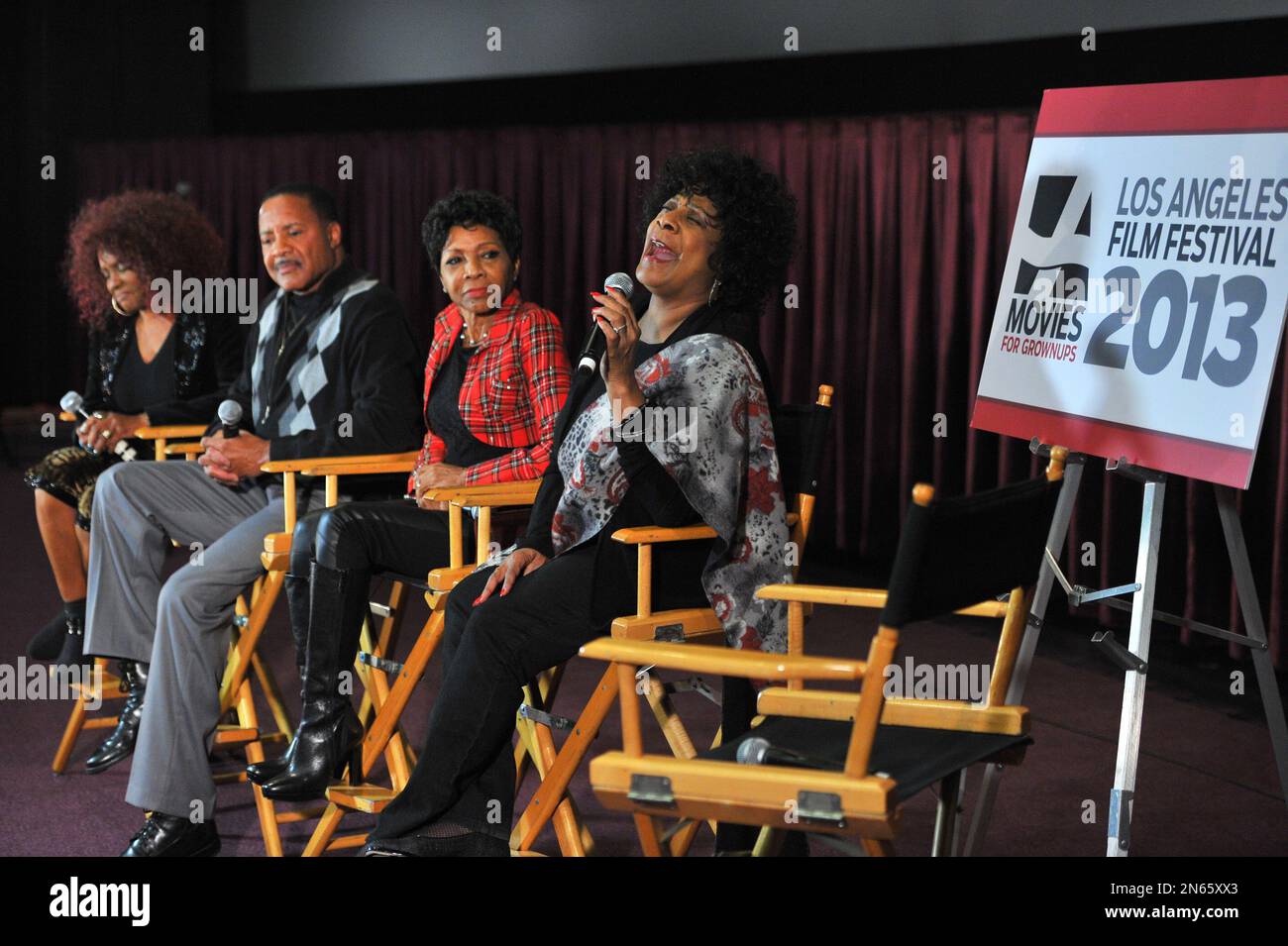 From left, Julia Waters Tillman, Oren Waters, Maxine Waters-Willard ...