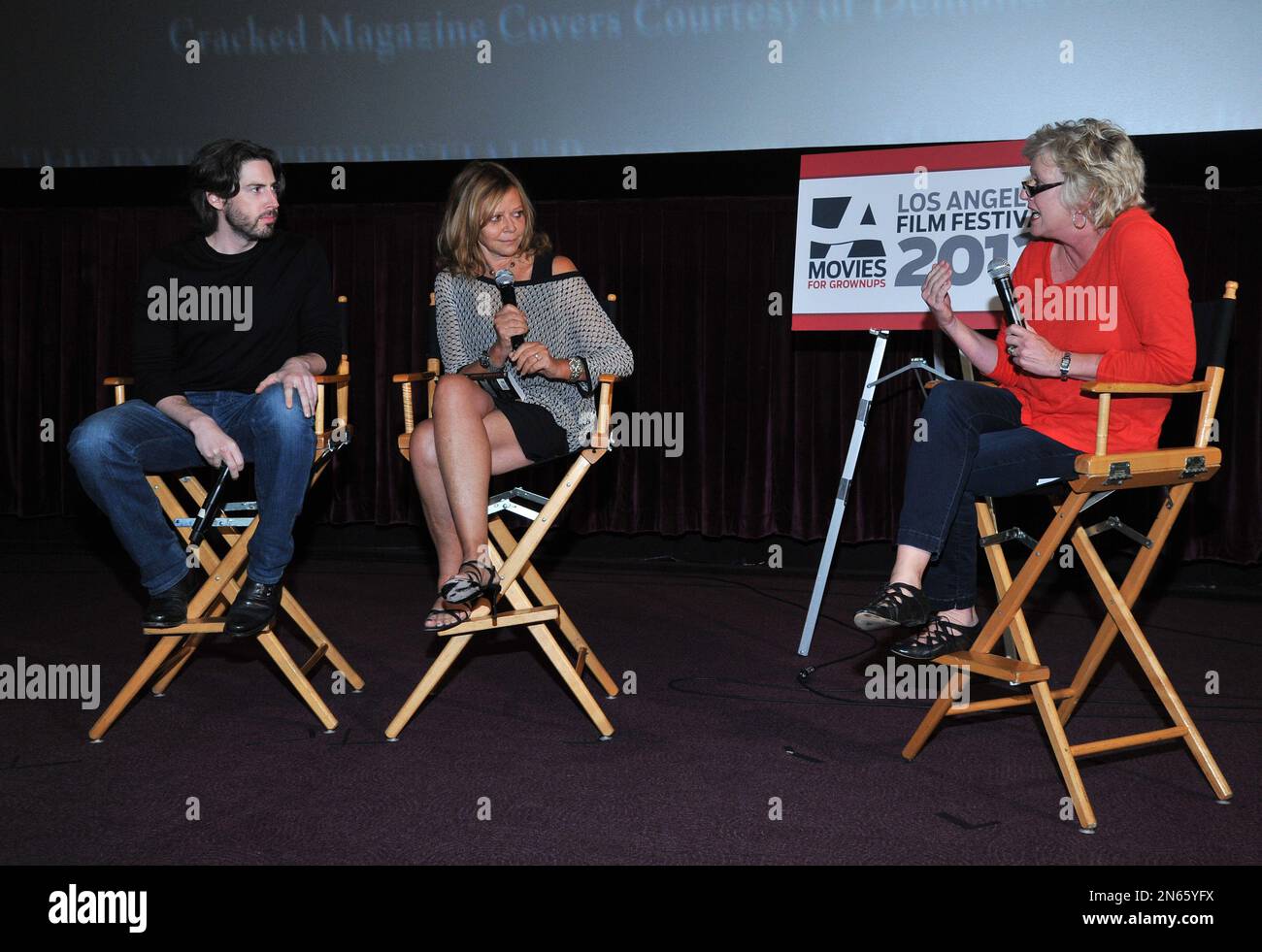 From left, director Jason Reitman, author Joyce Maynard, and west coast ...