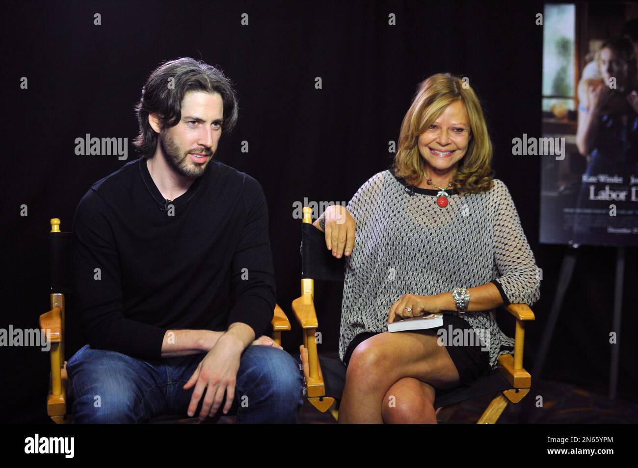 Director Jason Reitman, left, and author Joyce Maynard attend AARP's ...