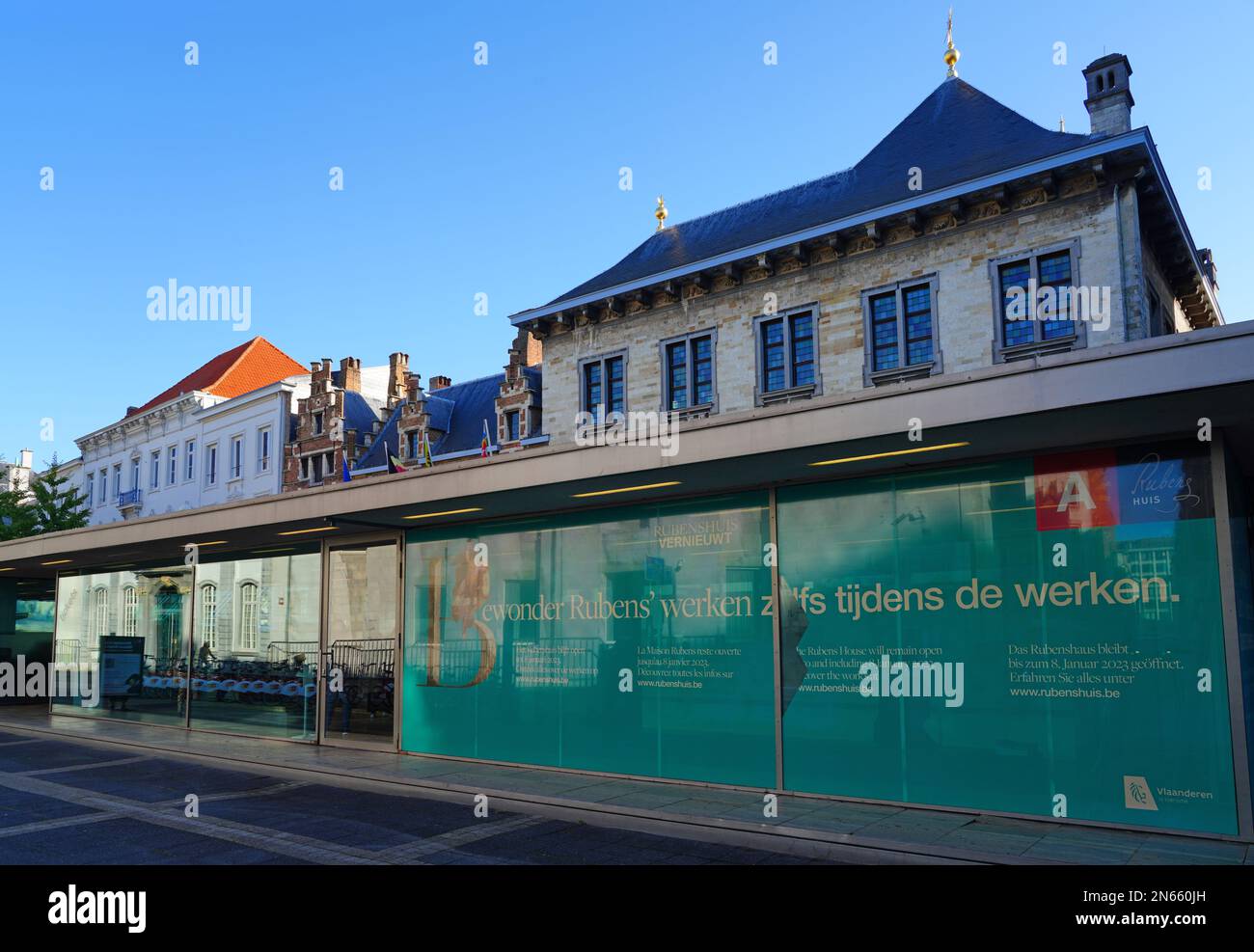 ANTWERP, BELGIUM –18 OCT 2022- View of the Rubens House (Rubenshuis), a ...
