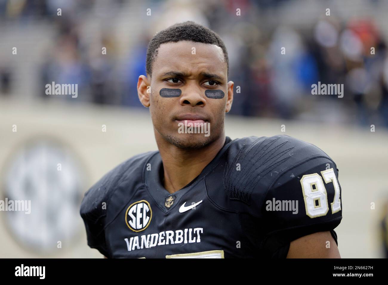 Vanderbilt wide receiver Jordan Matthews watches the action at an NCAA ...