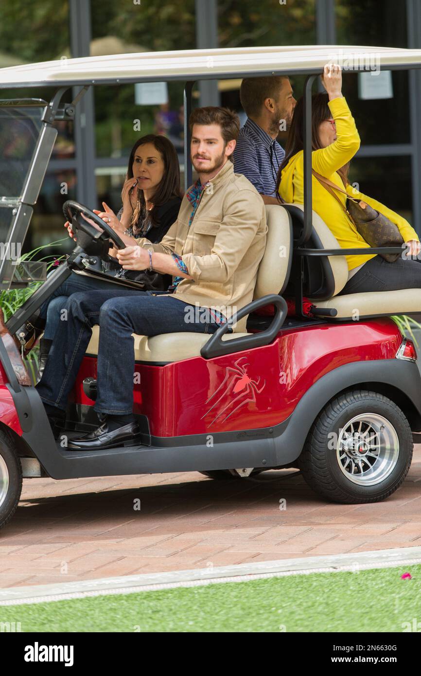 Actor Andrew Garfield attends a photo call for The Amazing Spider-Man 2 ...