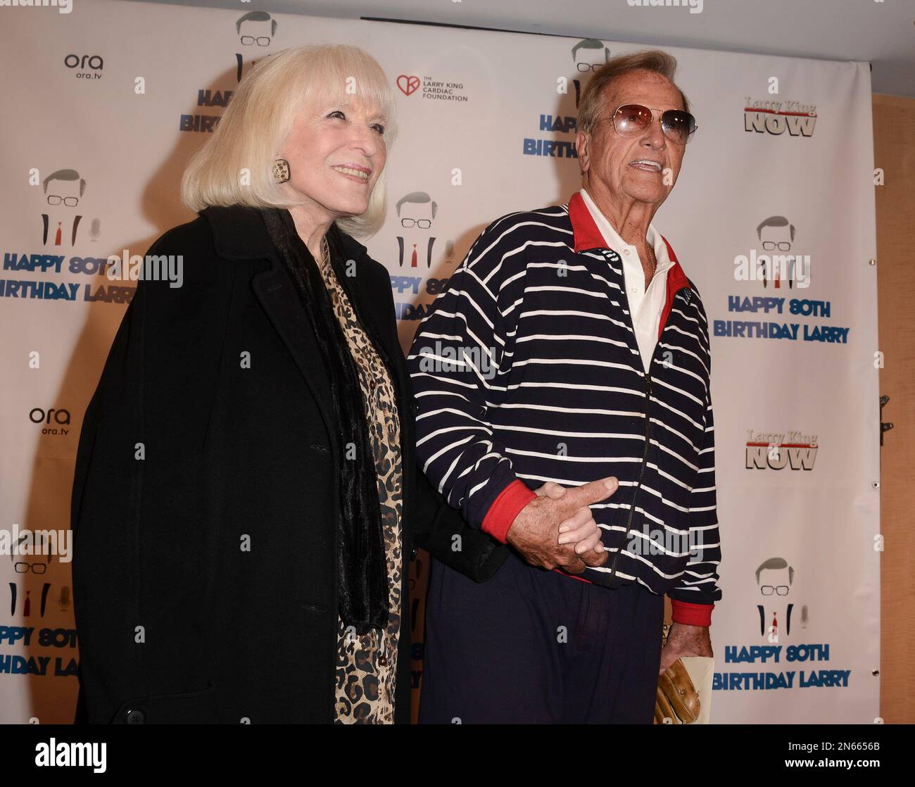 Singer Pat Boone, right, and his wife Shirley Boone arrive at a ...