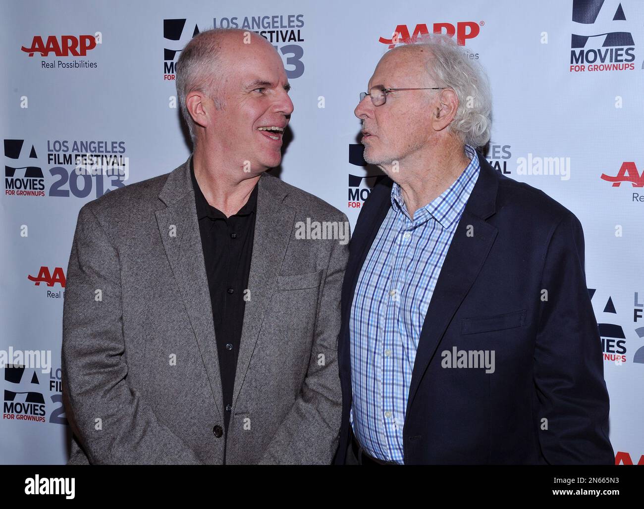 Host Bill Newcott, left, and Bruce Dern attend AARP's Movies for ...