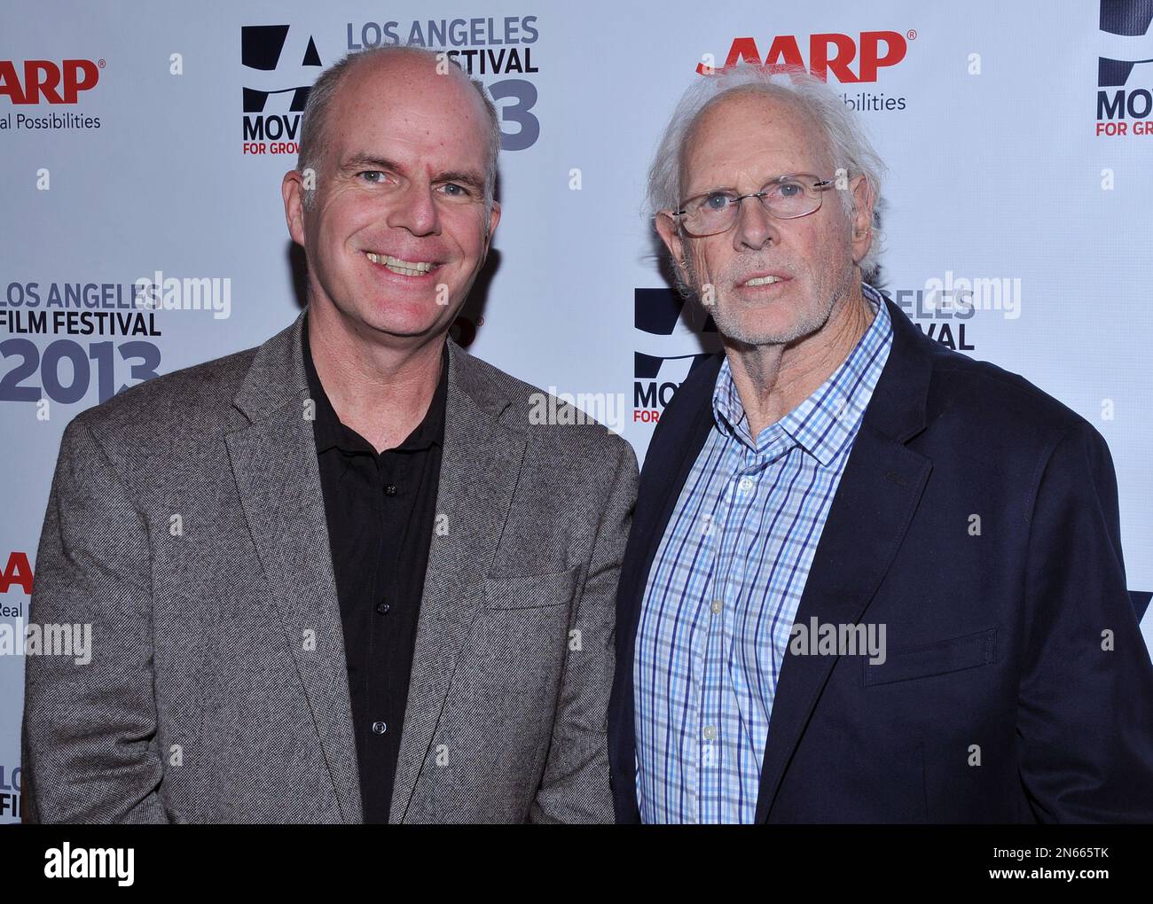 Host Bill Newcott, left, and Bruce Dern attend AARP's Movies for ...