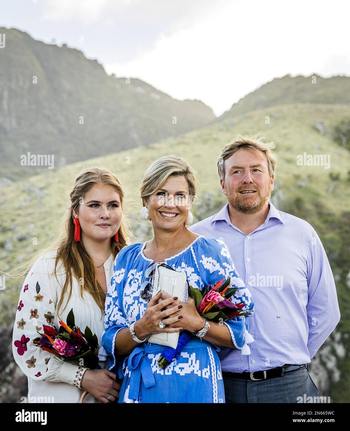 SABA - King Willem-Alexander, Queen Maxima and Princess Amalia depart ...