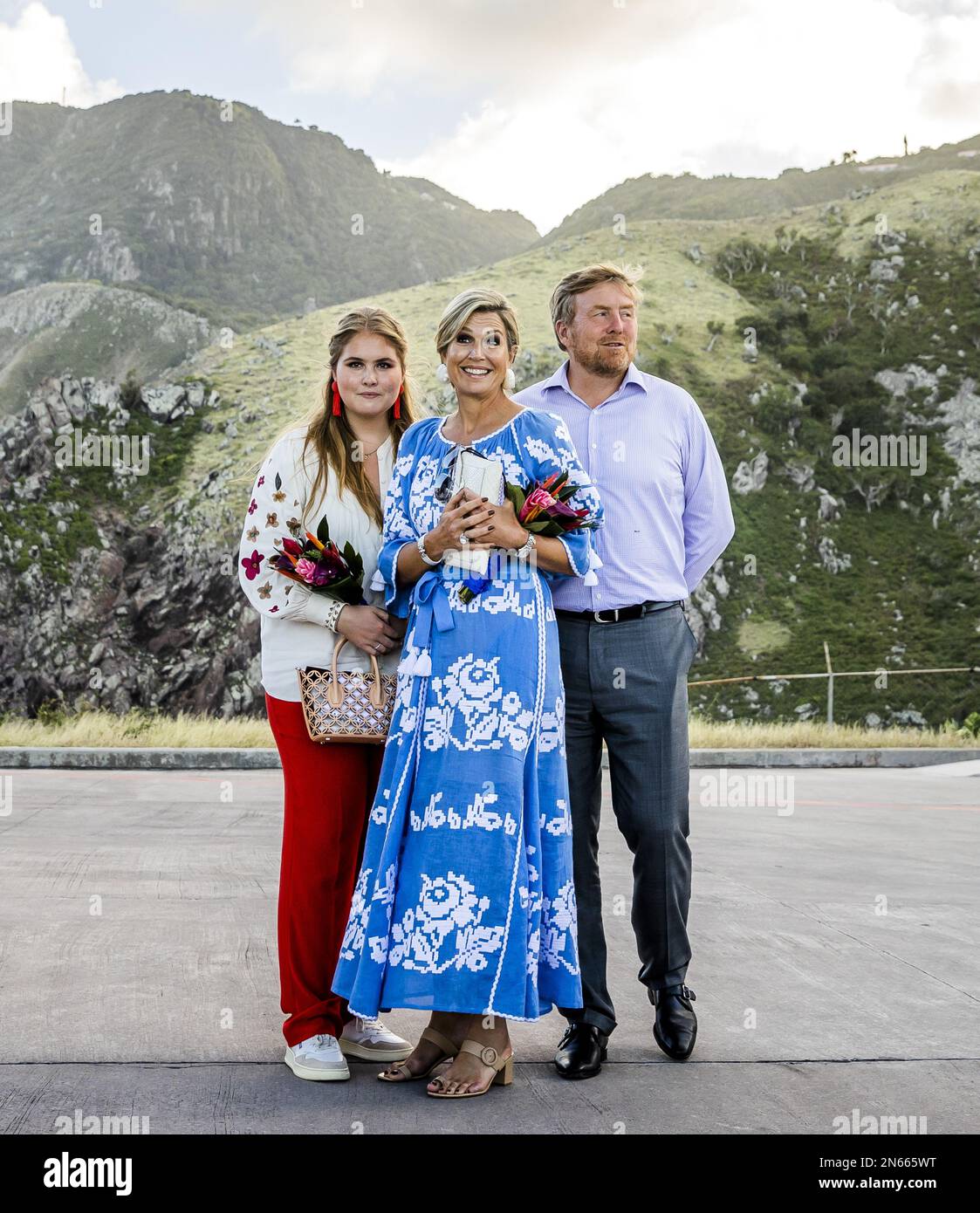 SABA - King Willem-Alexander, Queen Maxima and Princess Amalia depart ...