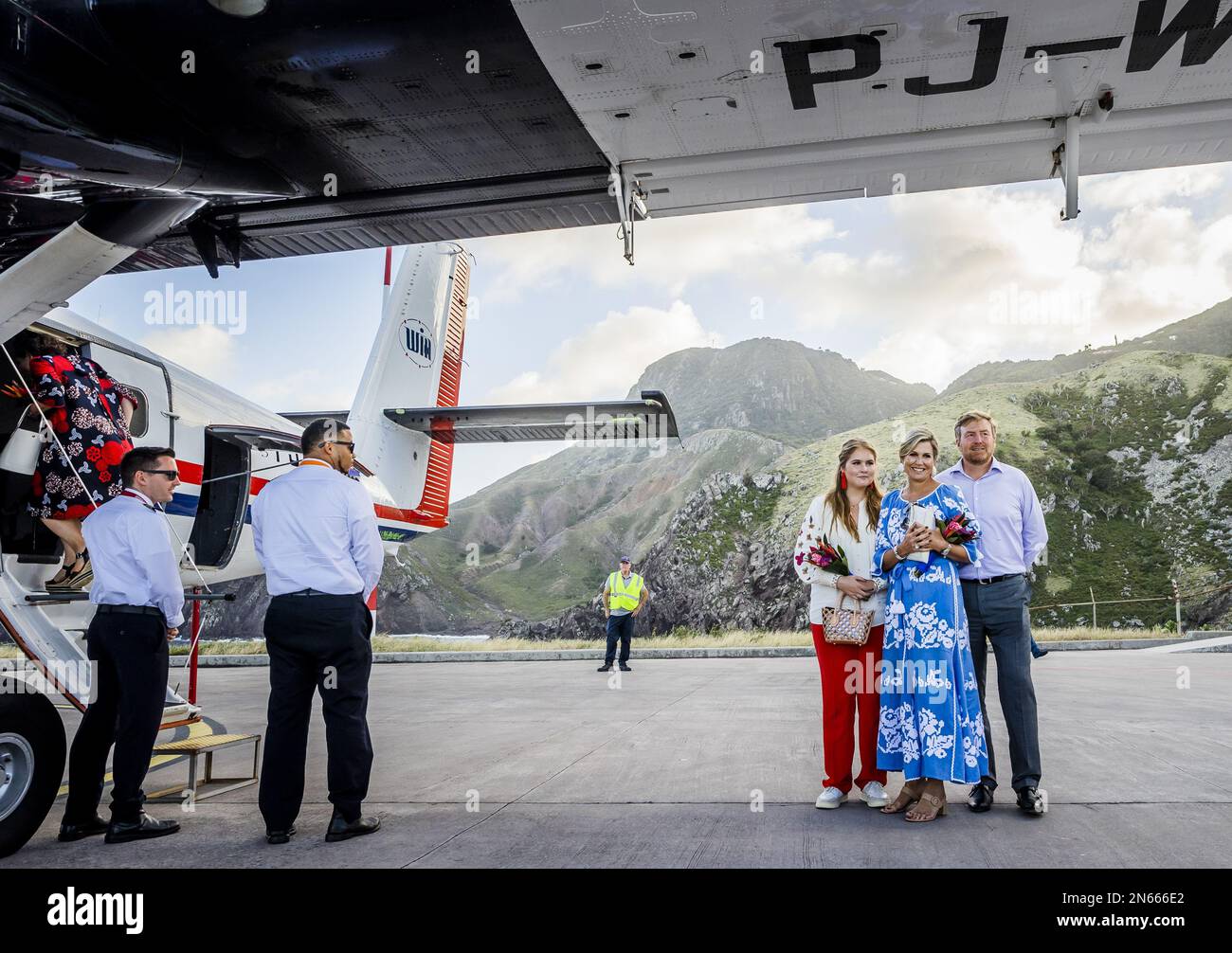 SABA - King Willem-Alexander, Queen Maxima and Princess Amalia depart ...
