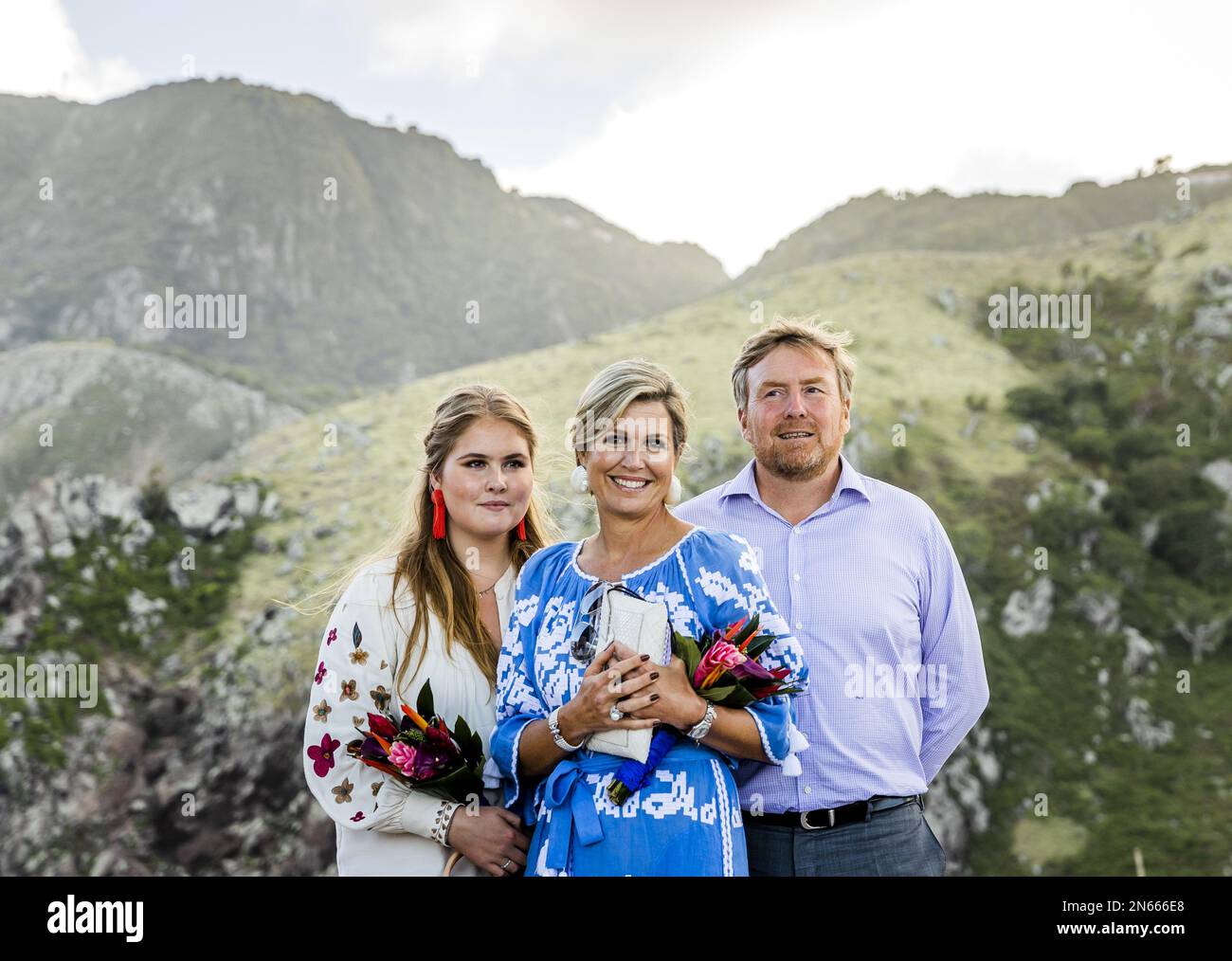 SABA - King Willem-Alexander, Queen Maxima and Princess Amalia depart ...