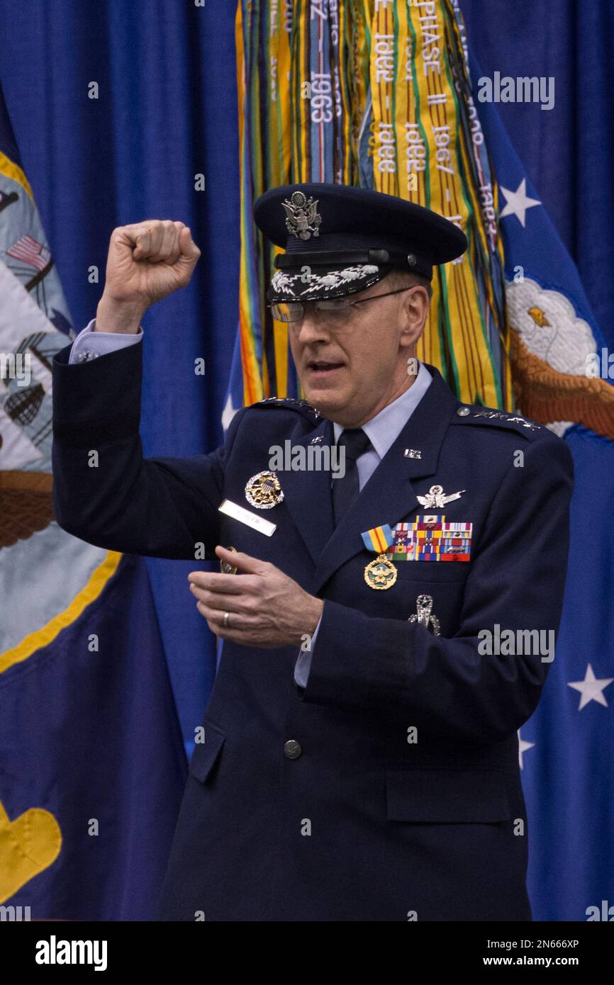 Outgoing commander of the U.S. Strategic Command General C. Robert ...