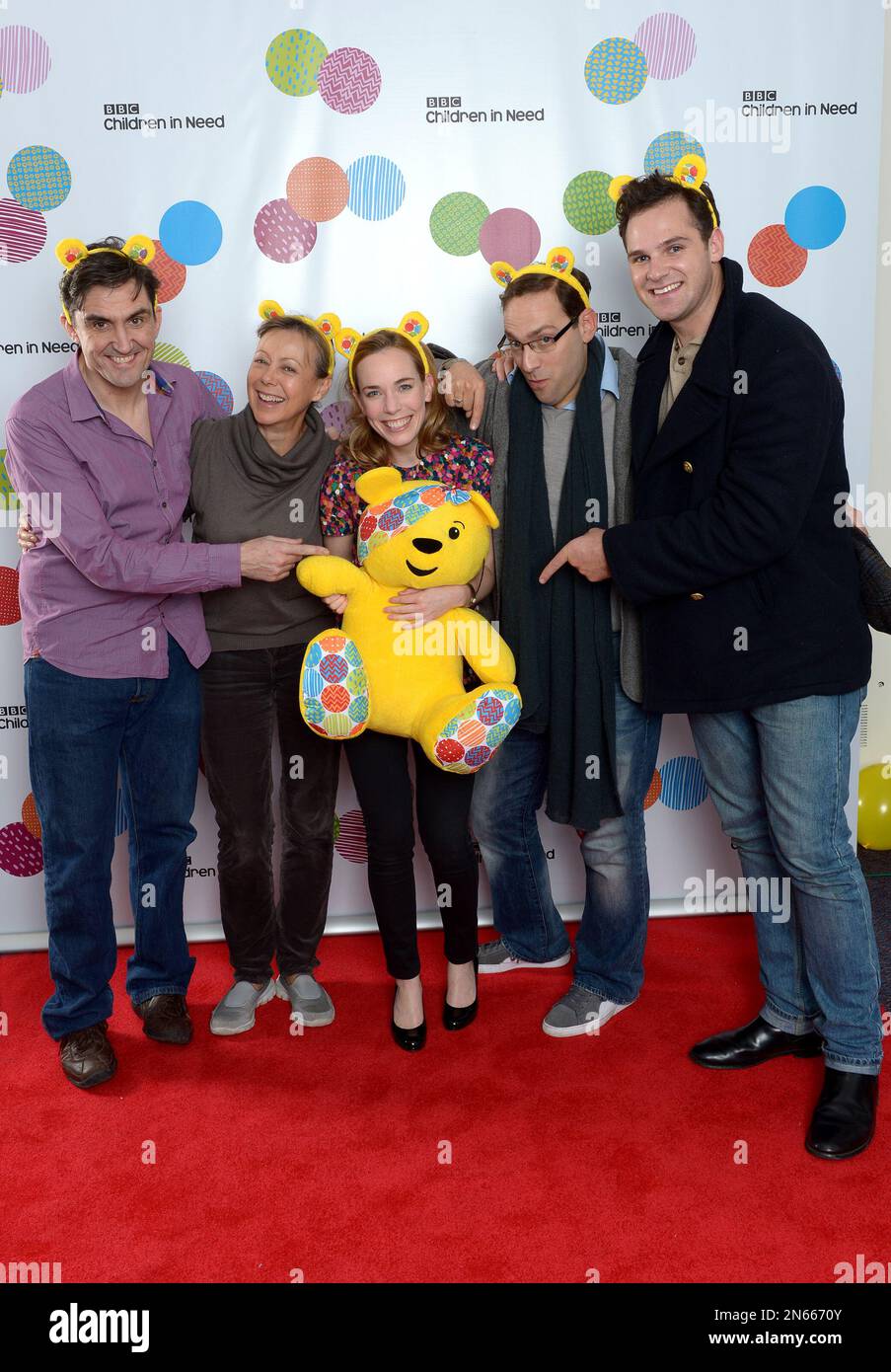 The cast of British series 'Call the Midwife', from left to right ...