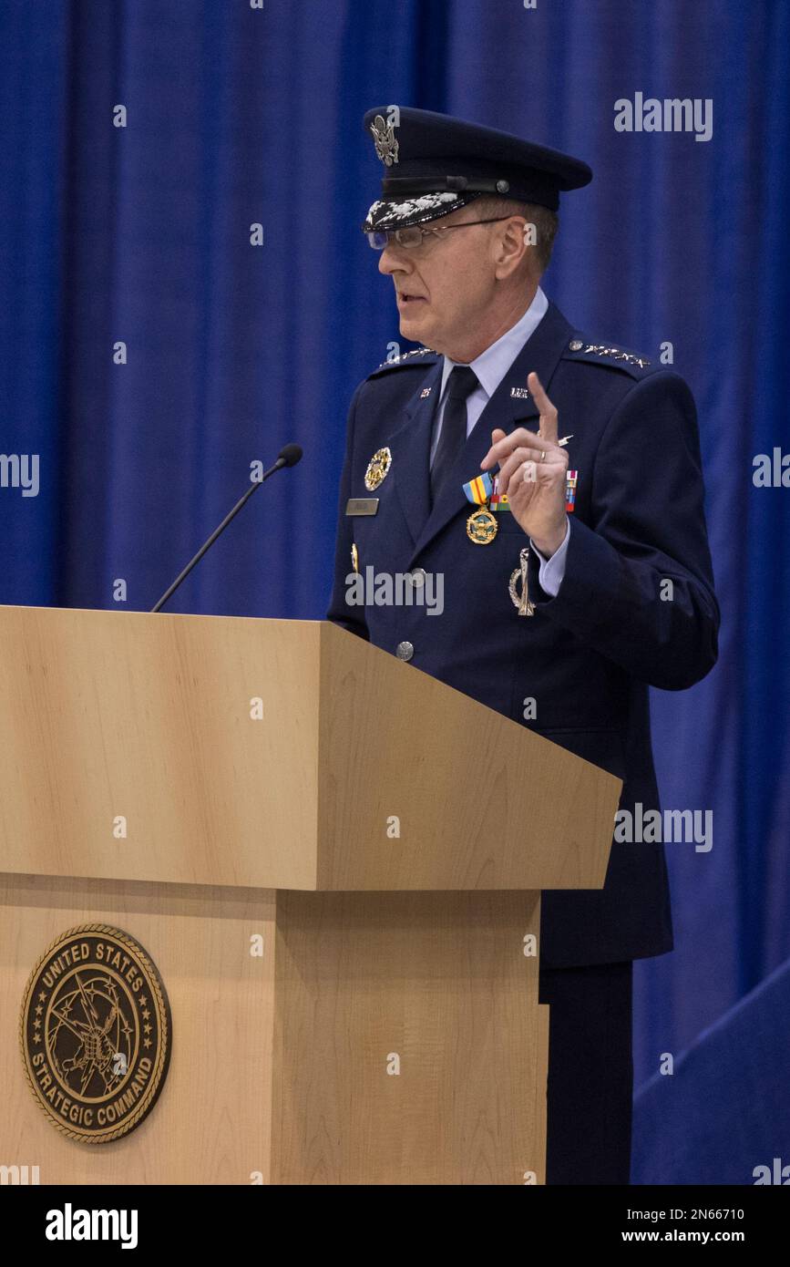 Outgoing commander of the U.S. Strategic Command General C. Robert ...