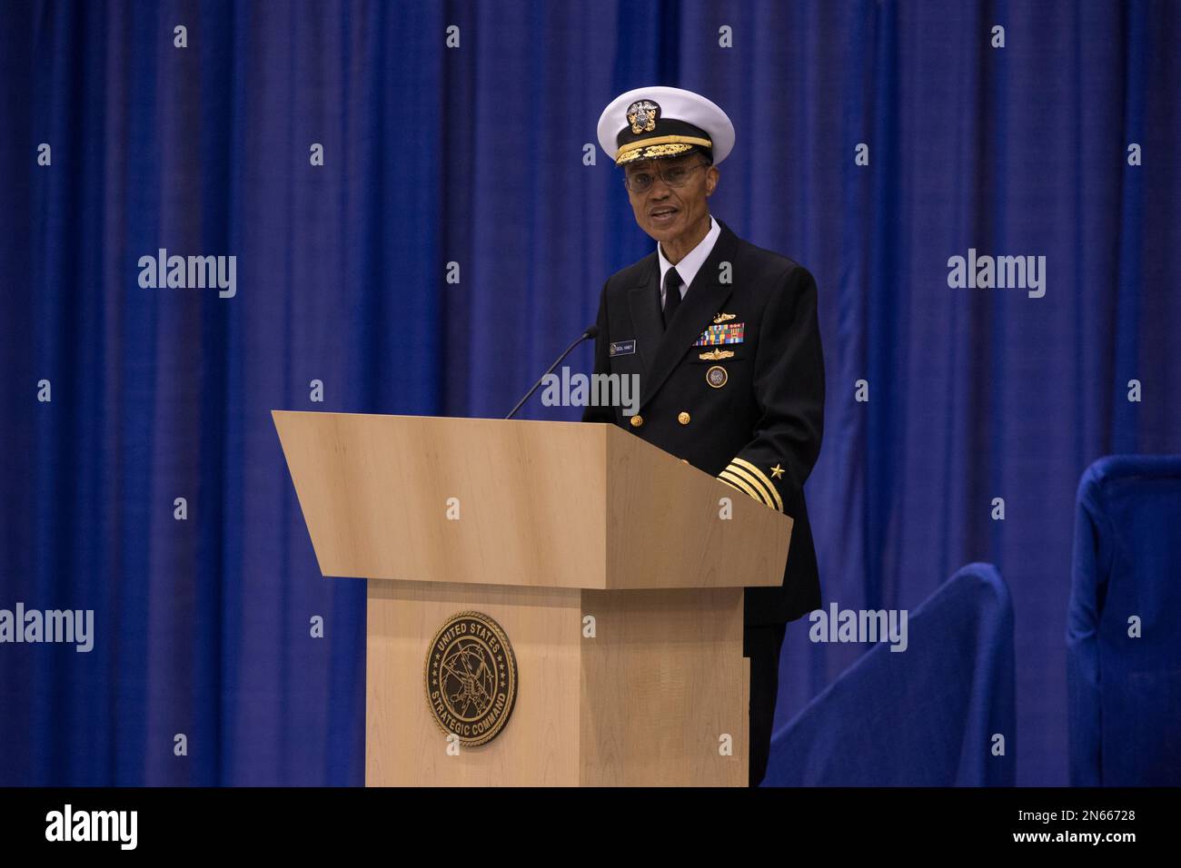 Incoming commander of the U.S. Strategic Command Admiral Cecil Haney ...
