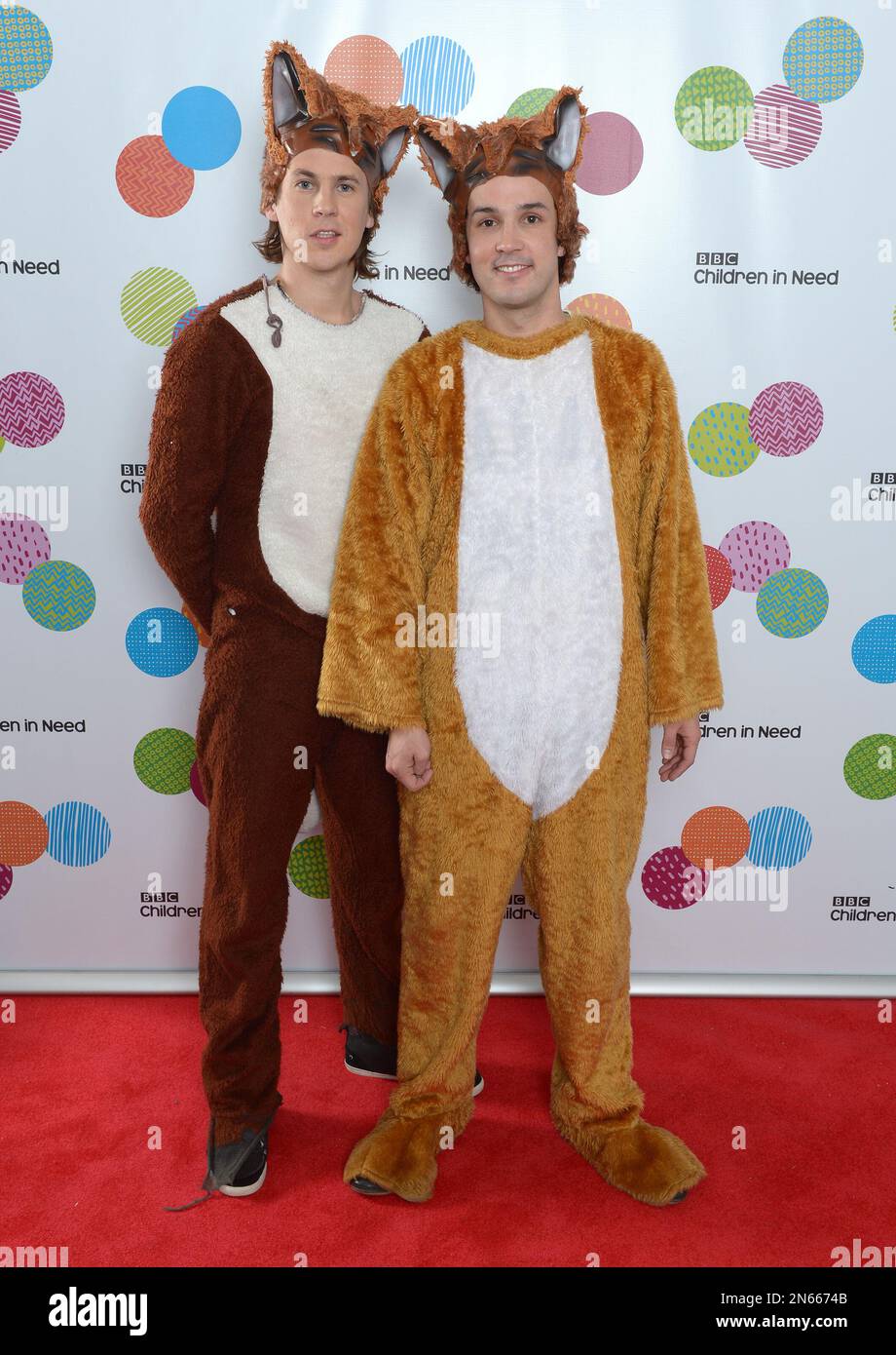 Norwegian comedy duo Ylvis, brothers Vegard and Bård Ylvisåker, pose ...