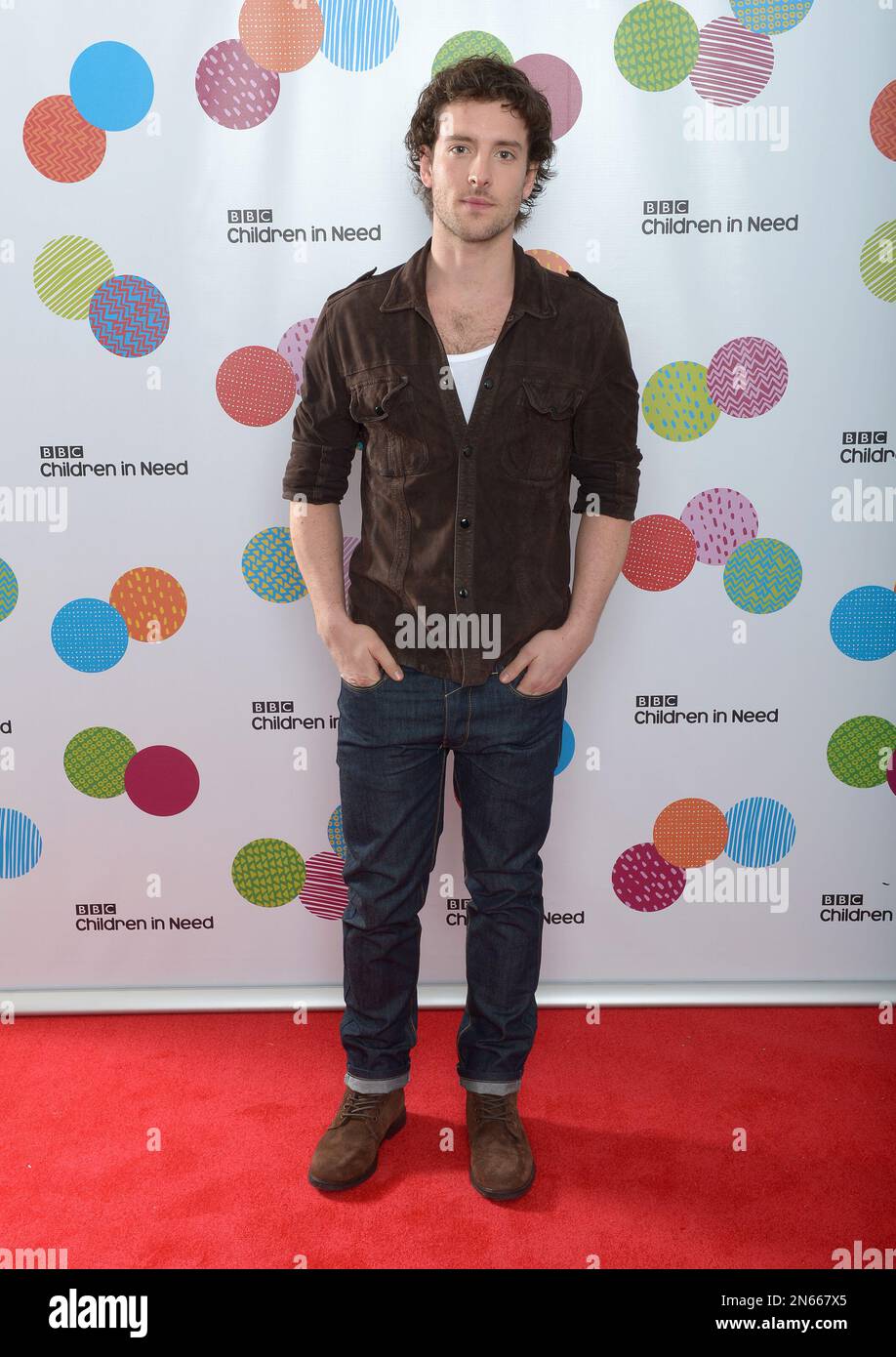 Actor Jack Donnelly poses backstage at the BBC Children in Need Appeal ...