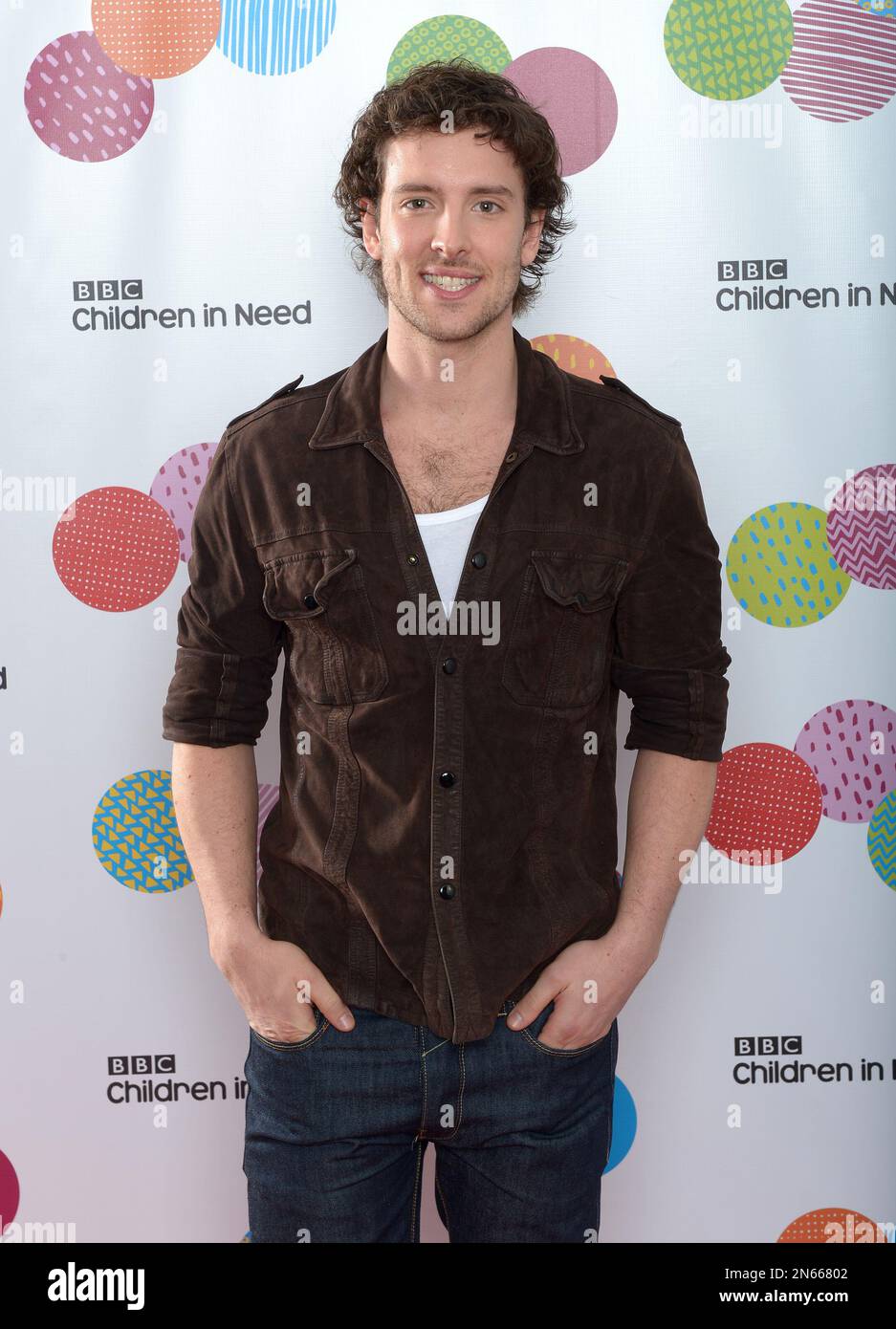 Actor Jack Donnelly poses backstage at the BBC Children in Need Appeal ...