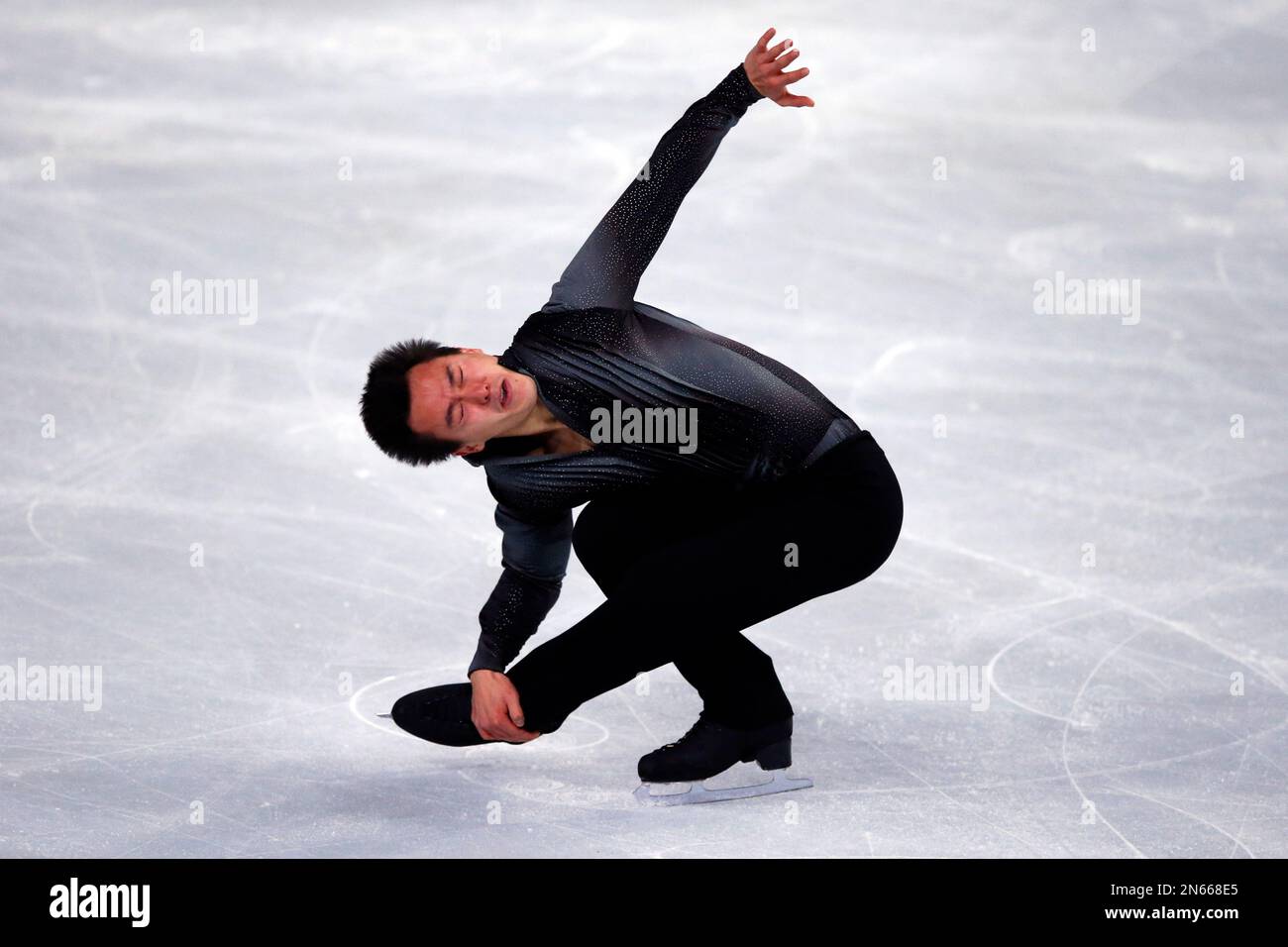 Patrick Chan of Canada performs his Men Short Program during the ISU ...