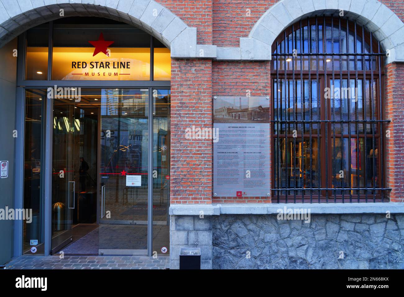 ANTWERP, BELGIUM –18 OCT 2022- View of the Red Star Line Museum, a ...