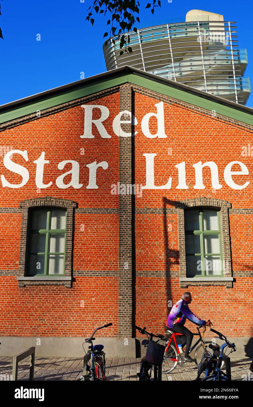 ANTWERP, BELGIUM –18 OCT 2022- View of the Red Star Line Museum, a ...