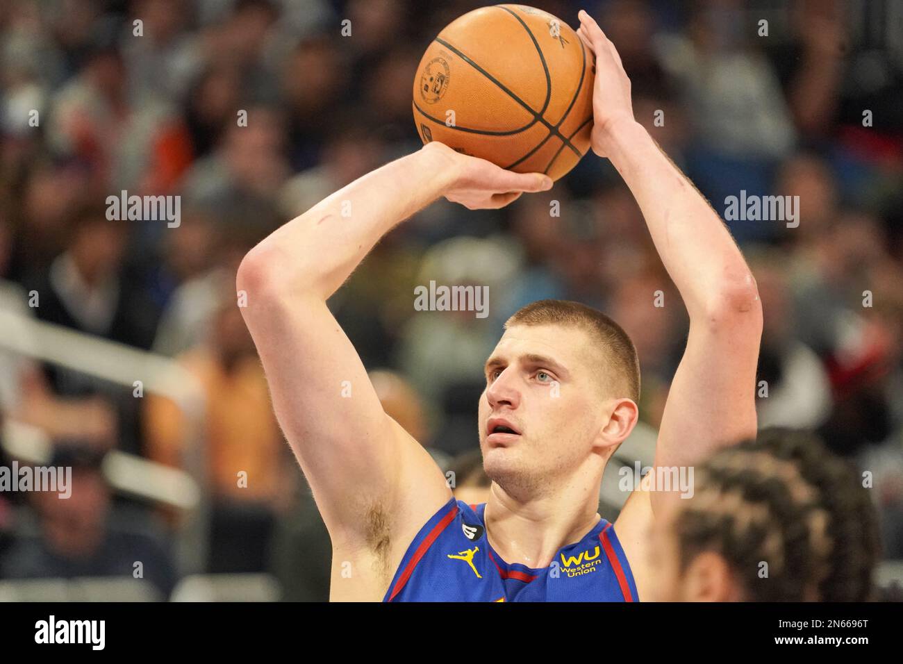Orlando, Florida, USA, February 9, 2023, Denver Nuggets center Nikola ...