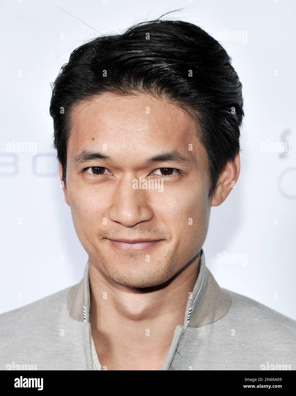 Harry Shum arrives at the 6th Annual Go Go Gala at the Bel Air Bay Club ...