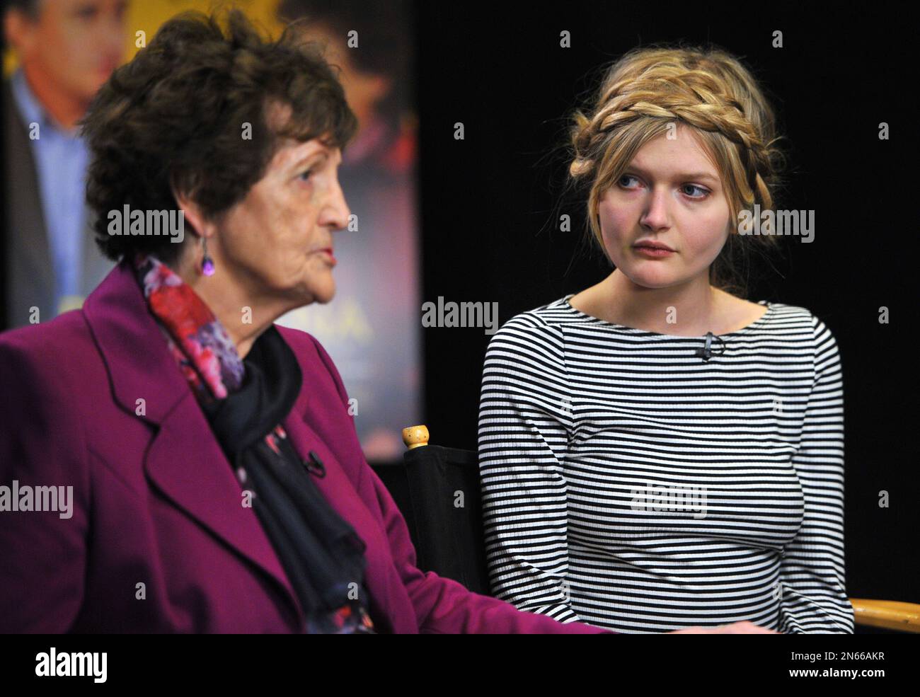 Philomena Lee, left, and Sophie Kennedy Clark of Philomena attend AARP ...
