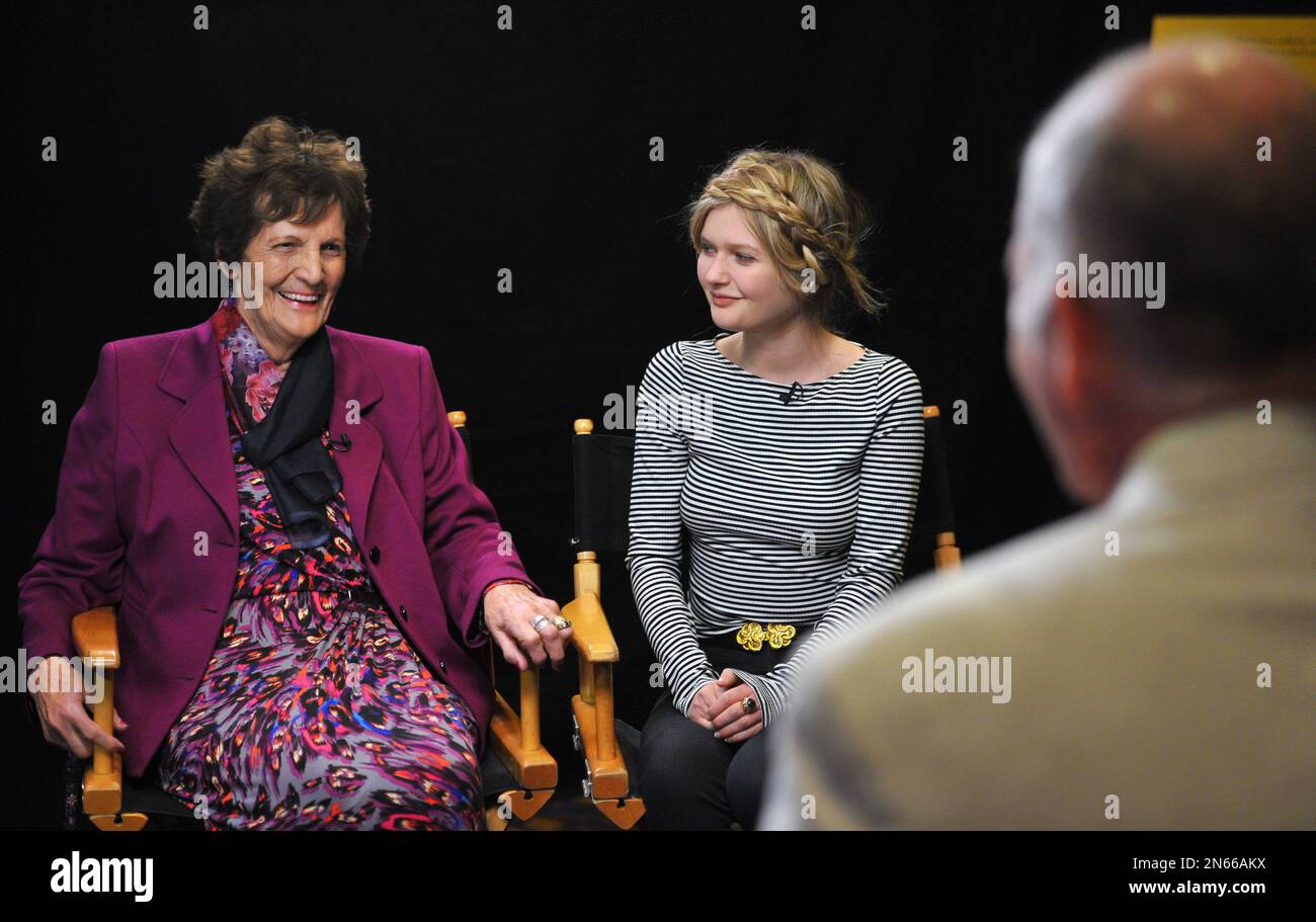 Philomena Lee, left, and Sophie Kennedy Clark of Philomena attend AARP ...