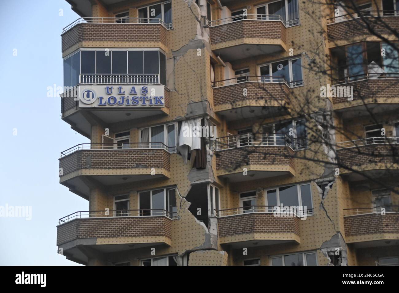 Antakya, Turkey. 09th Feb, 2023. A destroyed house in Antakya. More ...