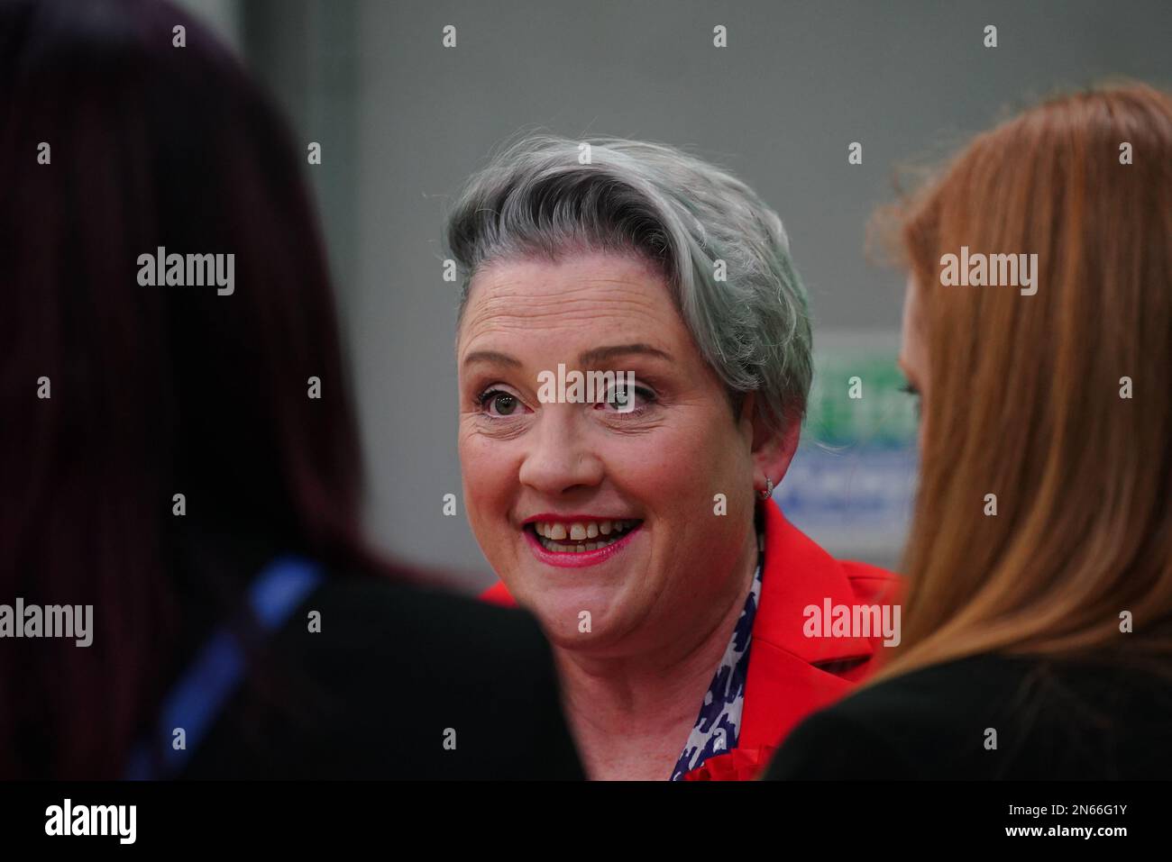 Labour's Ashley Dalton celebrates after being declared the winner in ...