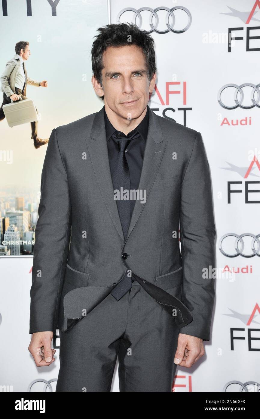 Ben Stiller arrives at the 2013 AFI Fest premiere of "Secret Life of Walter Mitty" at the TCL ...