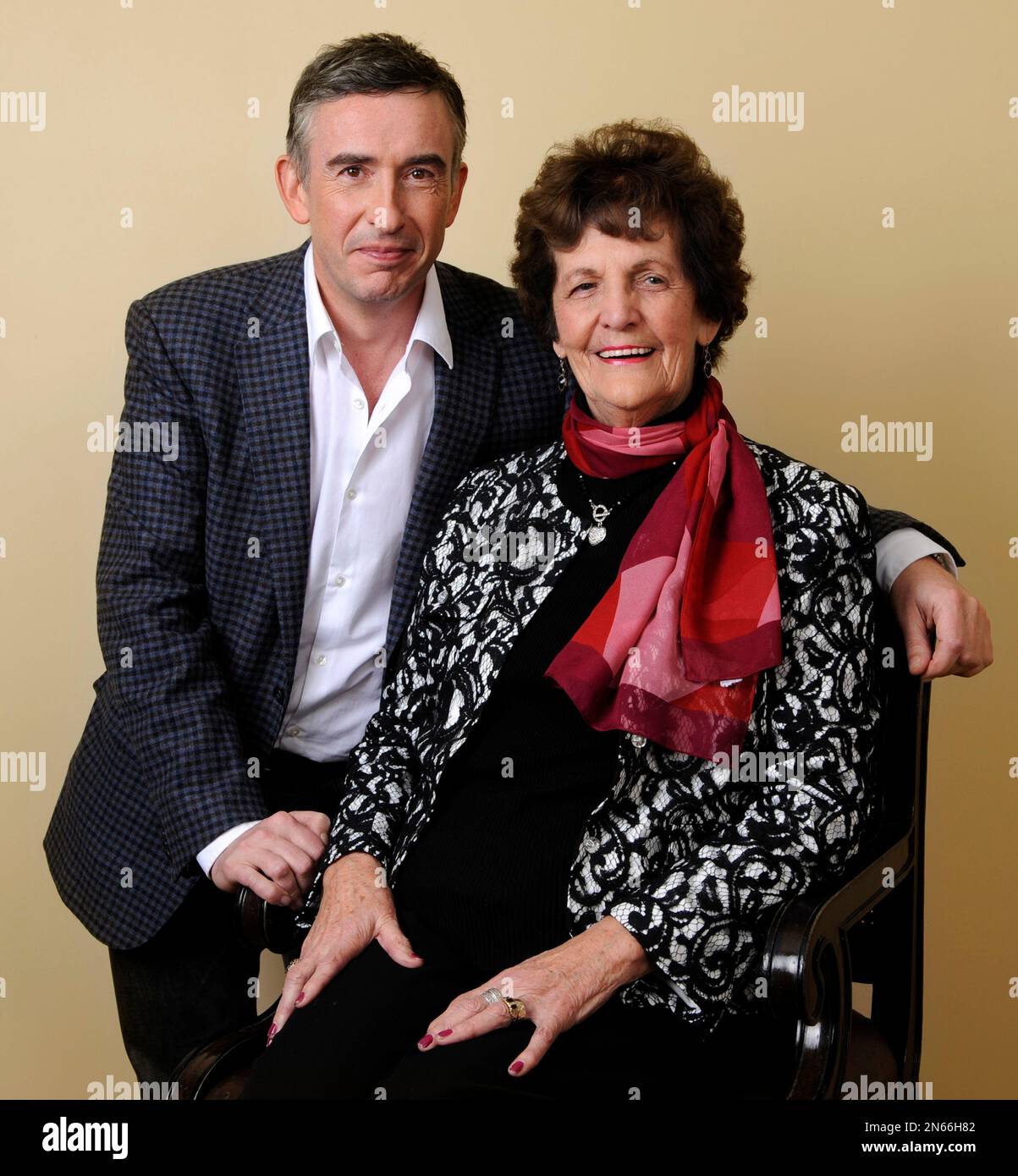Philomena Lee, right, poses with Steve Coogan, a cast member in the ...
