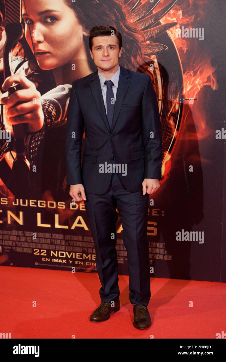 US actor Josh Hutcherson poses for the photographers during the Spain ...