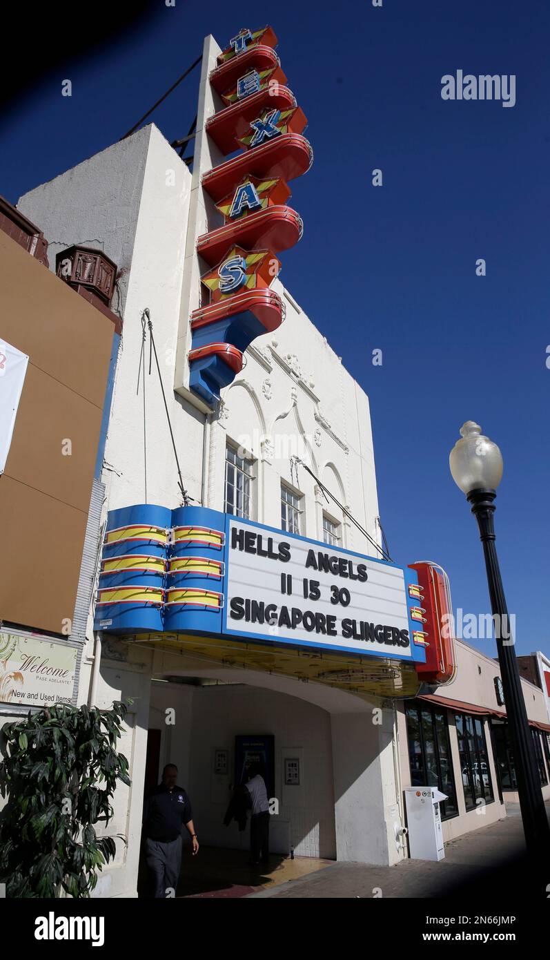 The Texas Theatre is shown in the Oak Cliff section of Dallas, Thursday ...