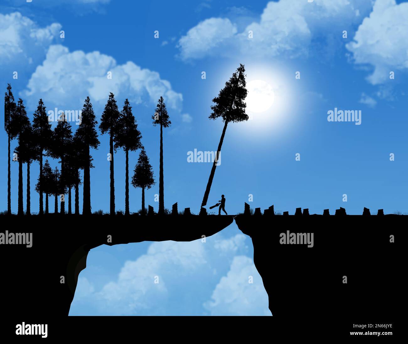 Cleare cutting of forest is reaching a breaking point as illustrated ...