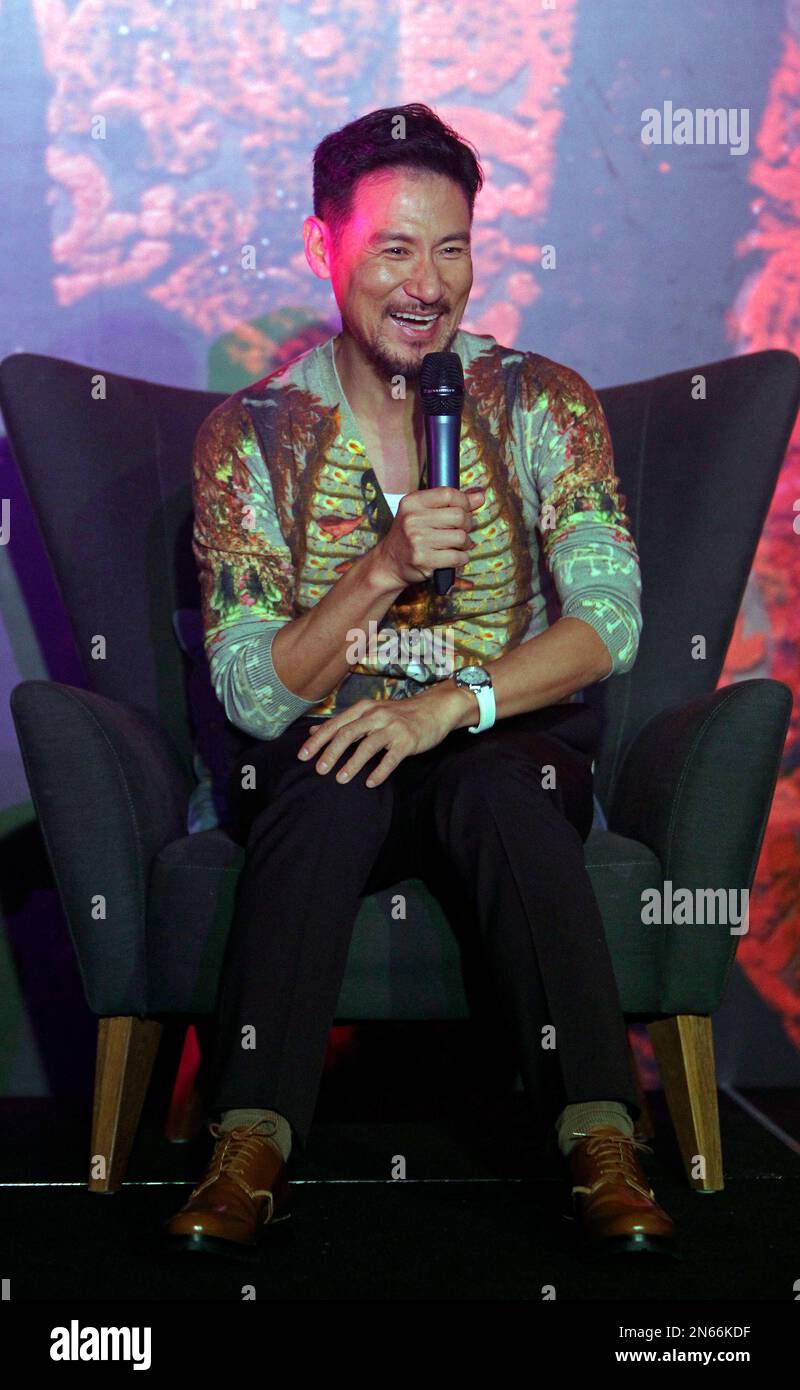 Hong Kong singer Jacky Cheung smiles during a press conference of his ...