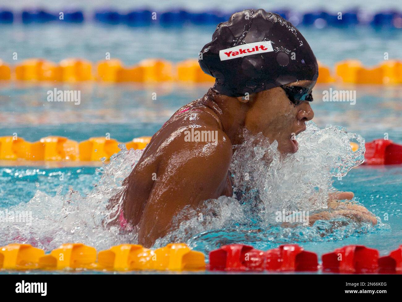 Alia Atkinson of Jamaica swims to win the Women's 100-meter ...