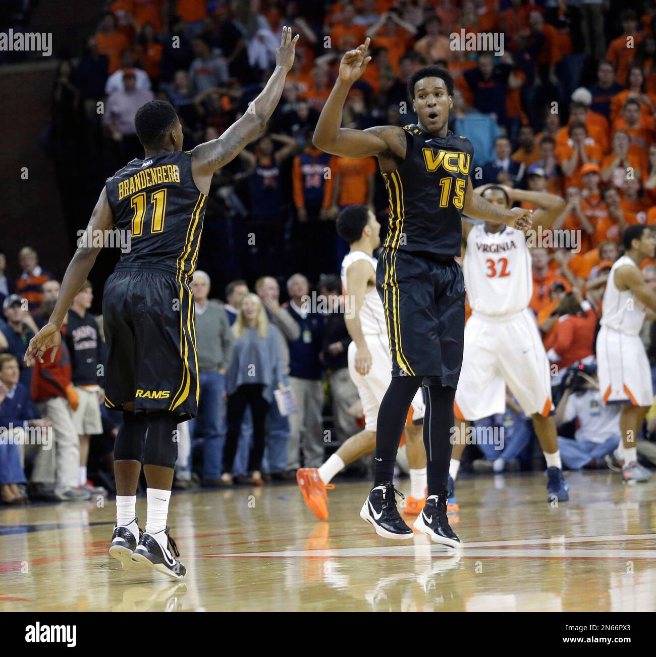 Virginia Commonwealth guard Rob Brandenberg (11) and Virginia ...