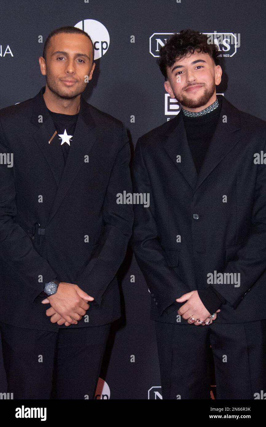Paris, France on February 09, 2023. Yazid Ichemrahen and Riadh Belaiche ...