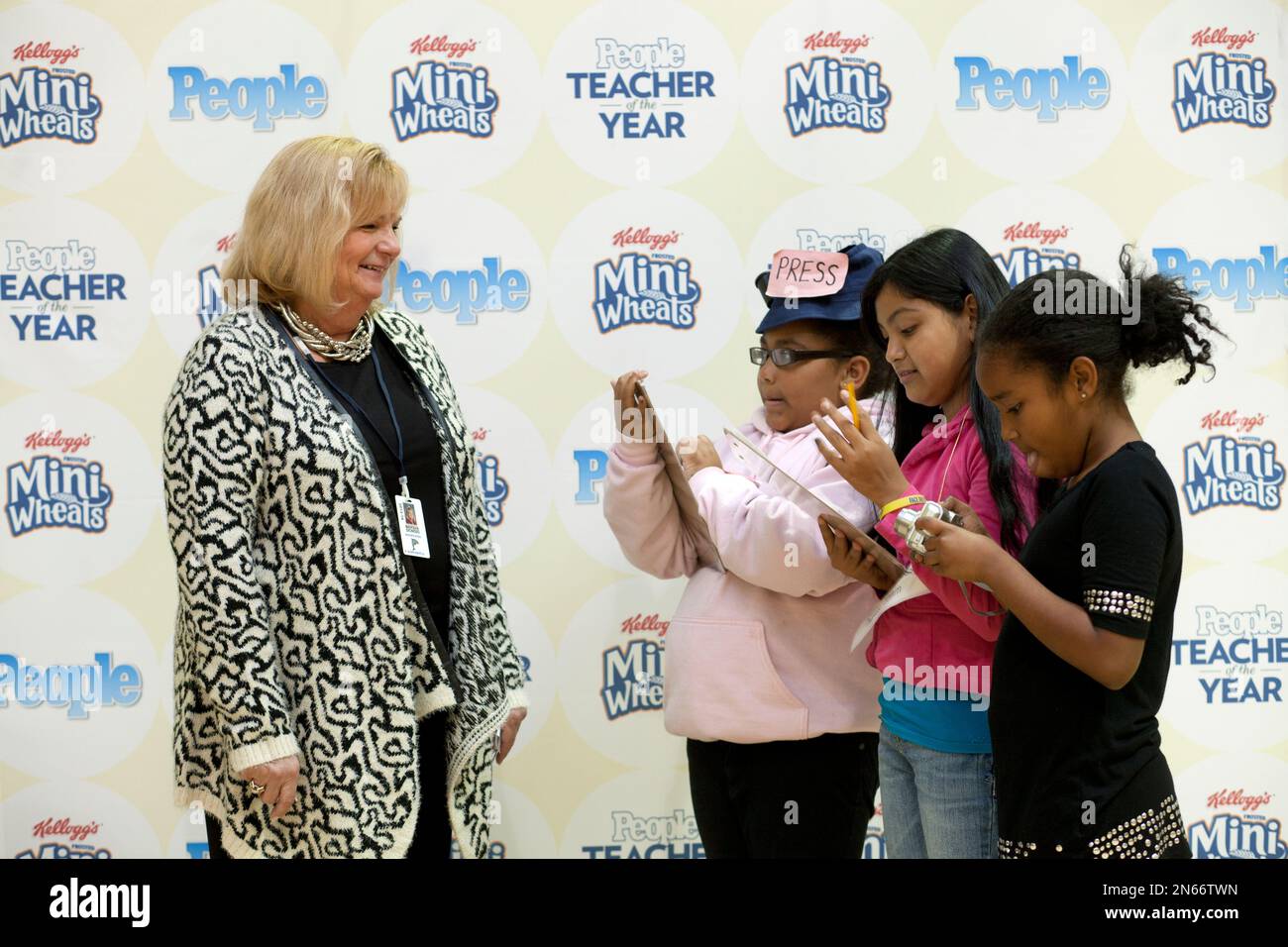 Marsha Dionisio, a fourth grade teacher at Hugh J. Boyd, Jr. Elementary School, is interviewed ...