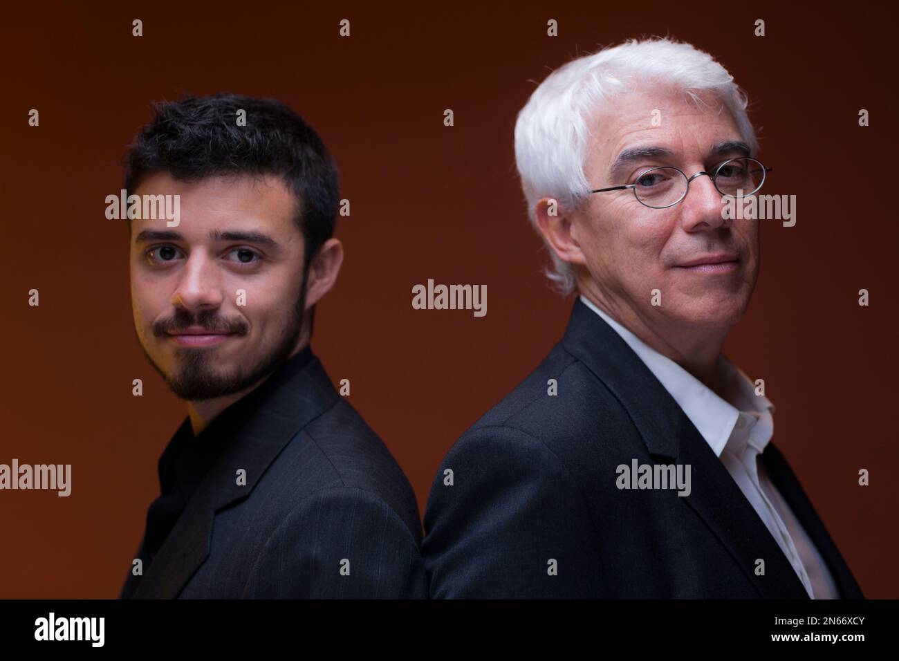 Directors Paulo Morelli, right, and his son Pedro Morelli pose for ...