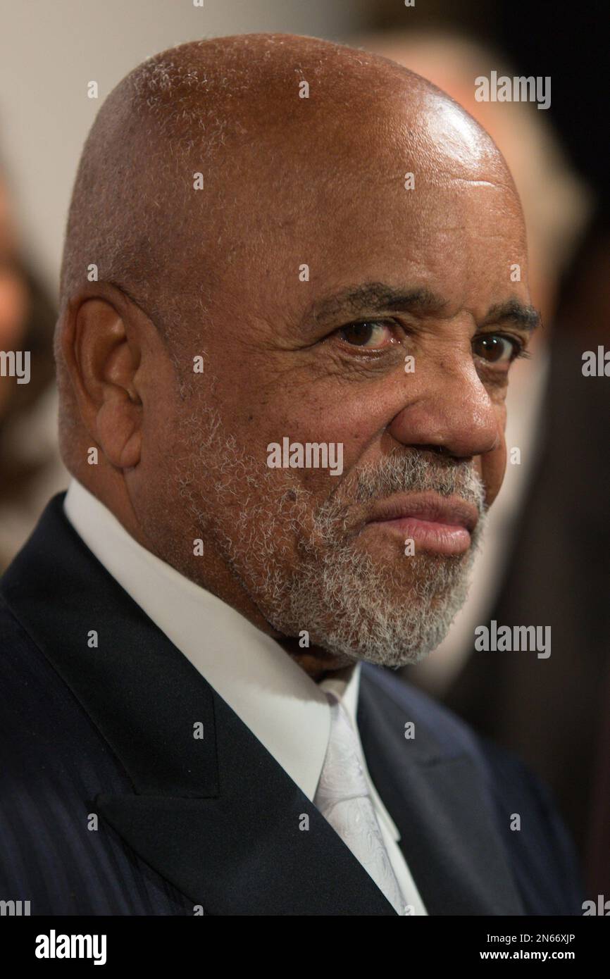Berry Gordy, Jr. arrives at the GRAMMY Museum gala tribute concert on ...