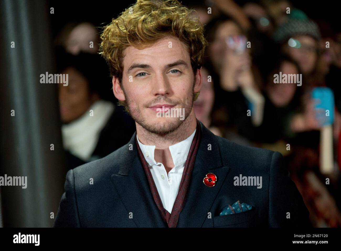 British actor Sam Claflin as they arrive on the red carpet for the ...