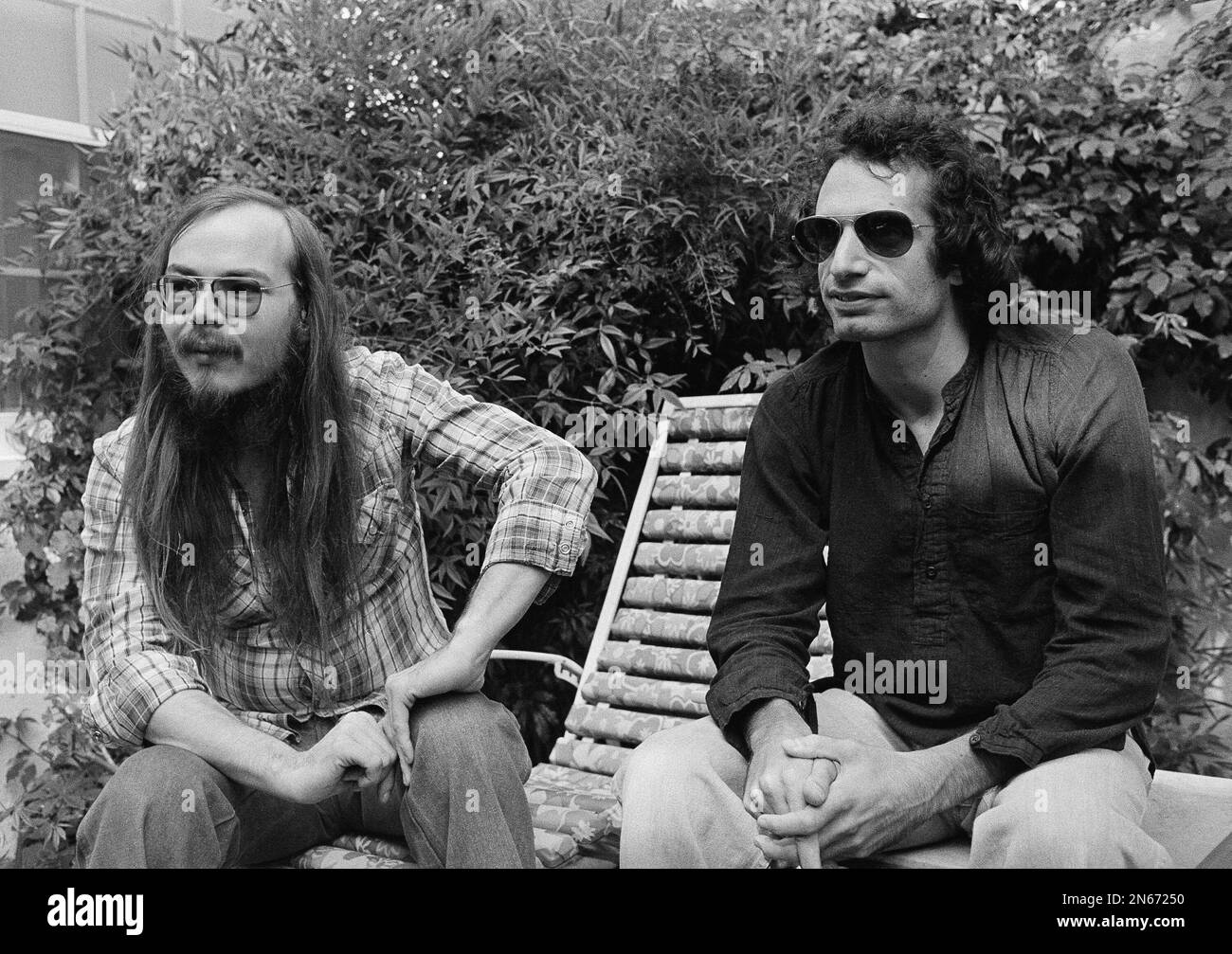 Walter Becker, left, and Donald Fagen are Steely Dan, shown in Los ...