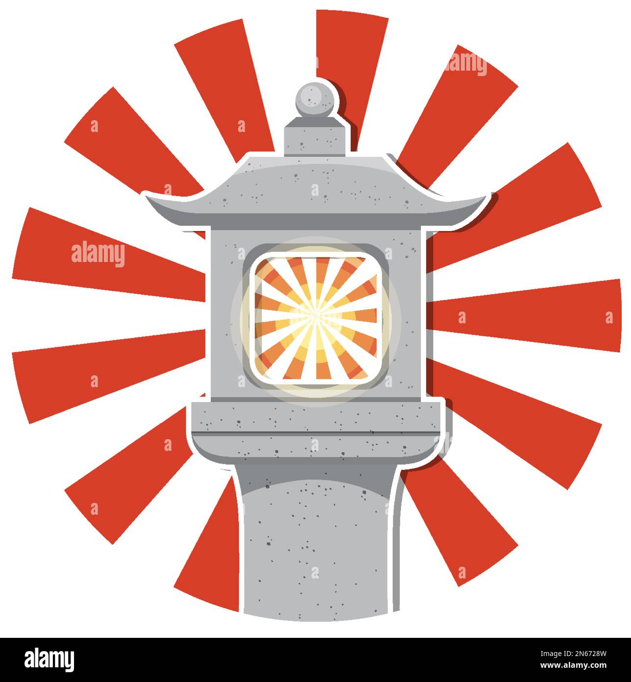 Japanese landscape clip art Cut Out Stock Images & Pictures - Alamy