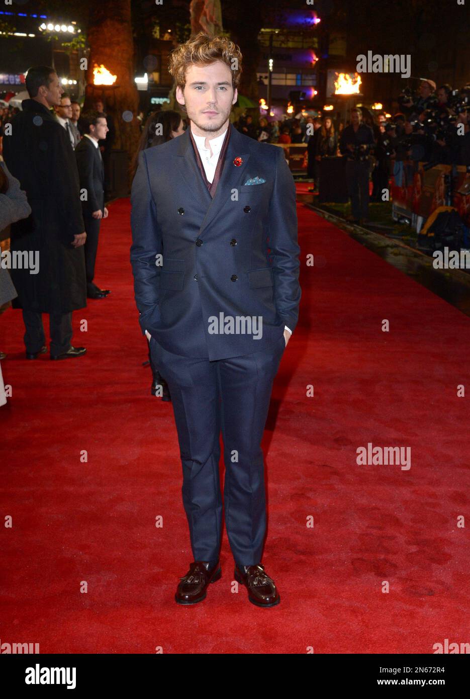 Sam Claflin Hunger Games Premiere
