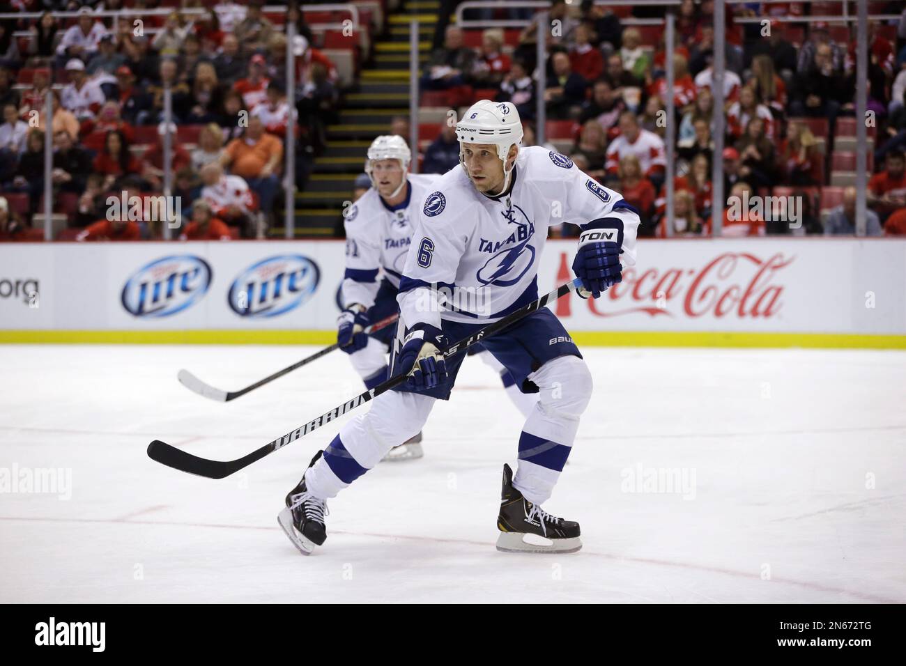 Tampa Bay Lightning defenseman Sami Salo (6) of Finland is seen during ...